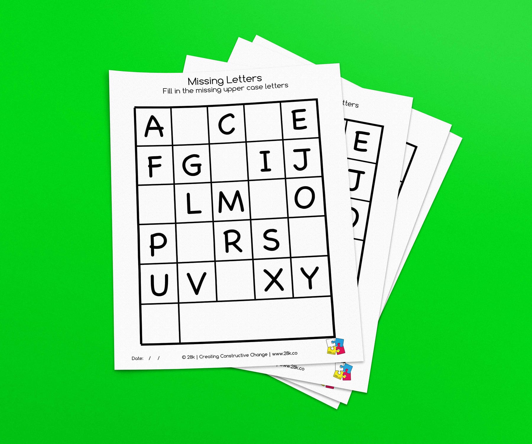 Missing letters - upper case | Kynda Kids | Home Educating Journey ...